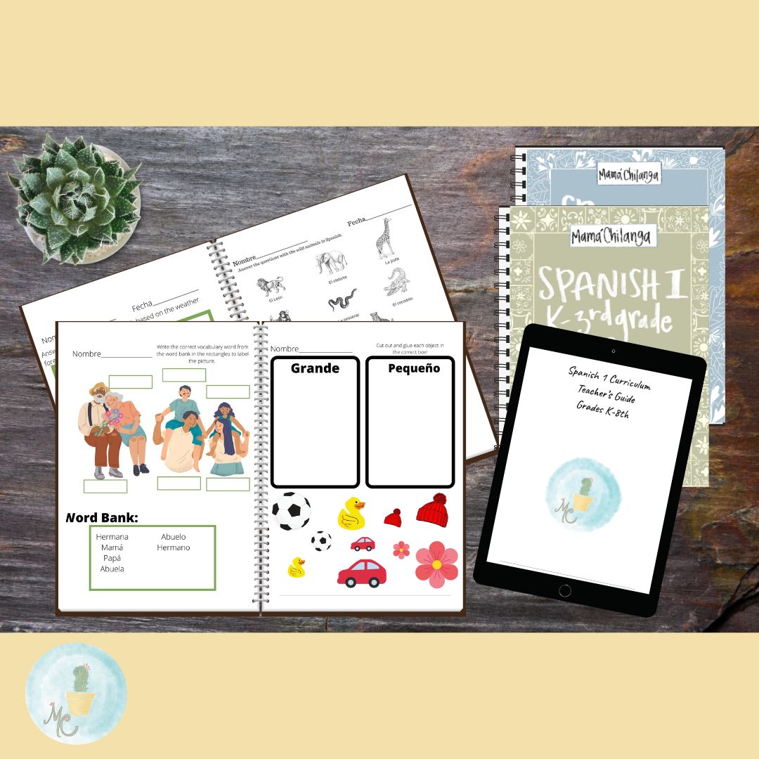 Spanish 1 Pro Bundle K-3rd AND 4th-8th – Mamá Chilanga